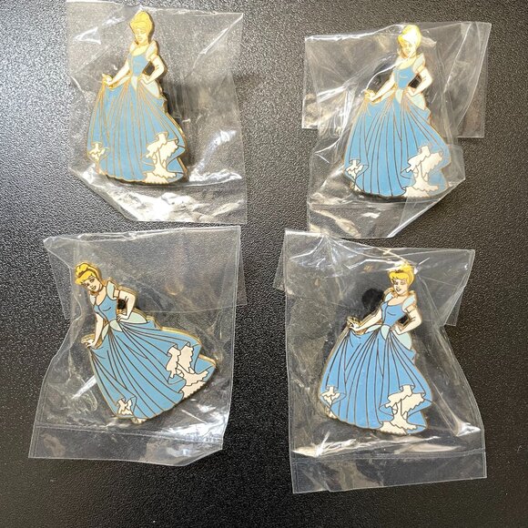 Disney | Other | 4 Cinderella In Iconic Blue Dress Pins 205 Disney ...